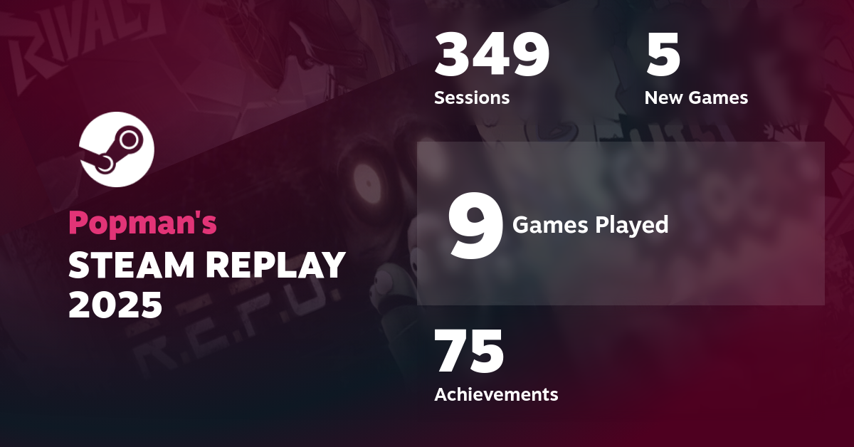 Popman's STEAM REPLAY 2025
