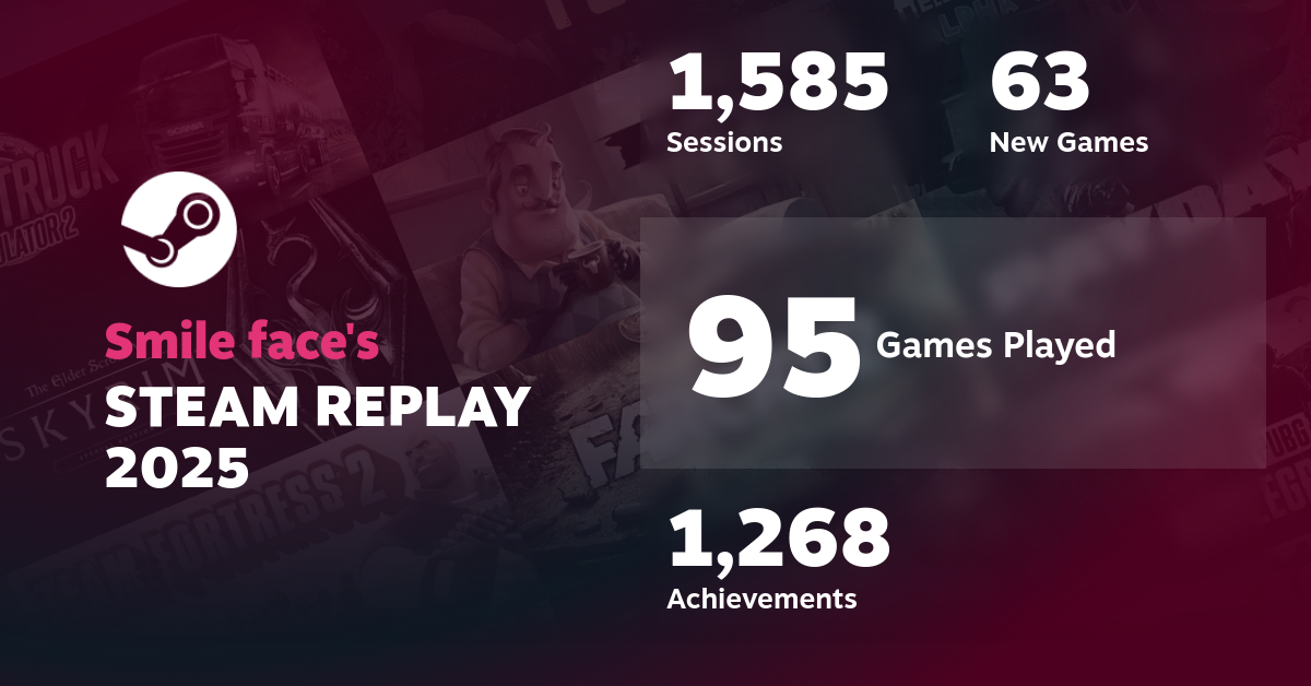 Smile face's STEAM REPLAY 2025