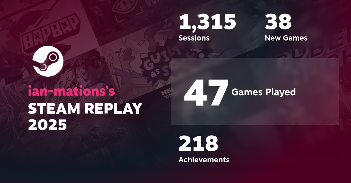 ian-mations's STEAM REPLAY 2025