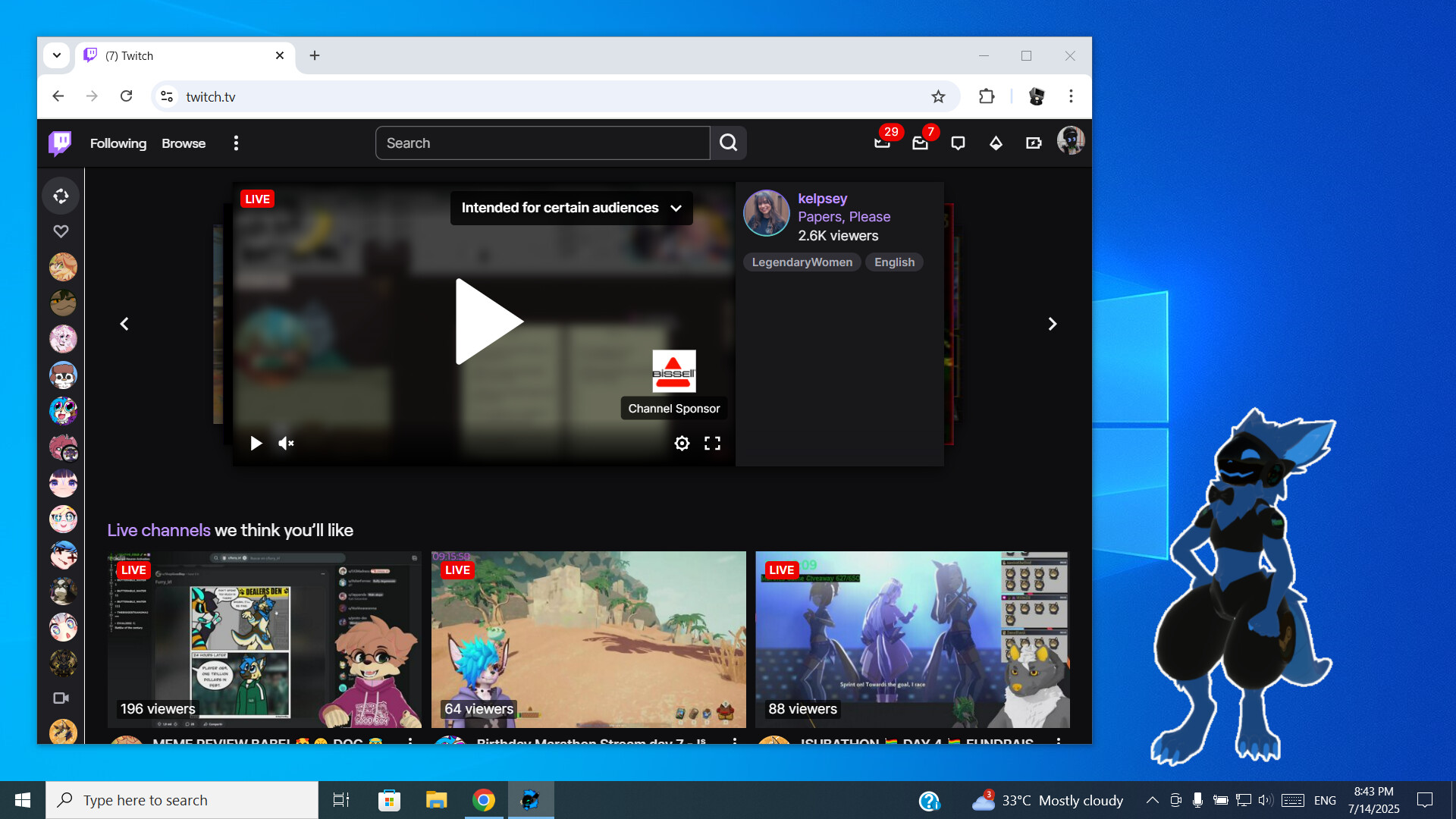 PAIcom (furry computer assistant) on Steam