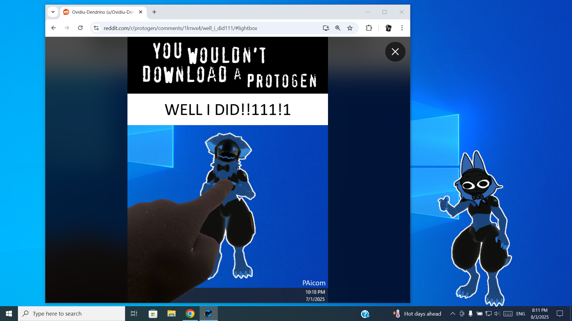 PAIcom (furry computer assistant) on Steam