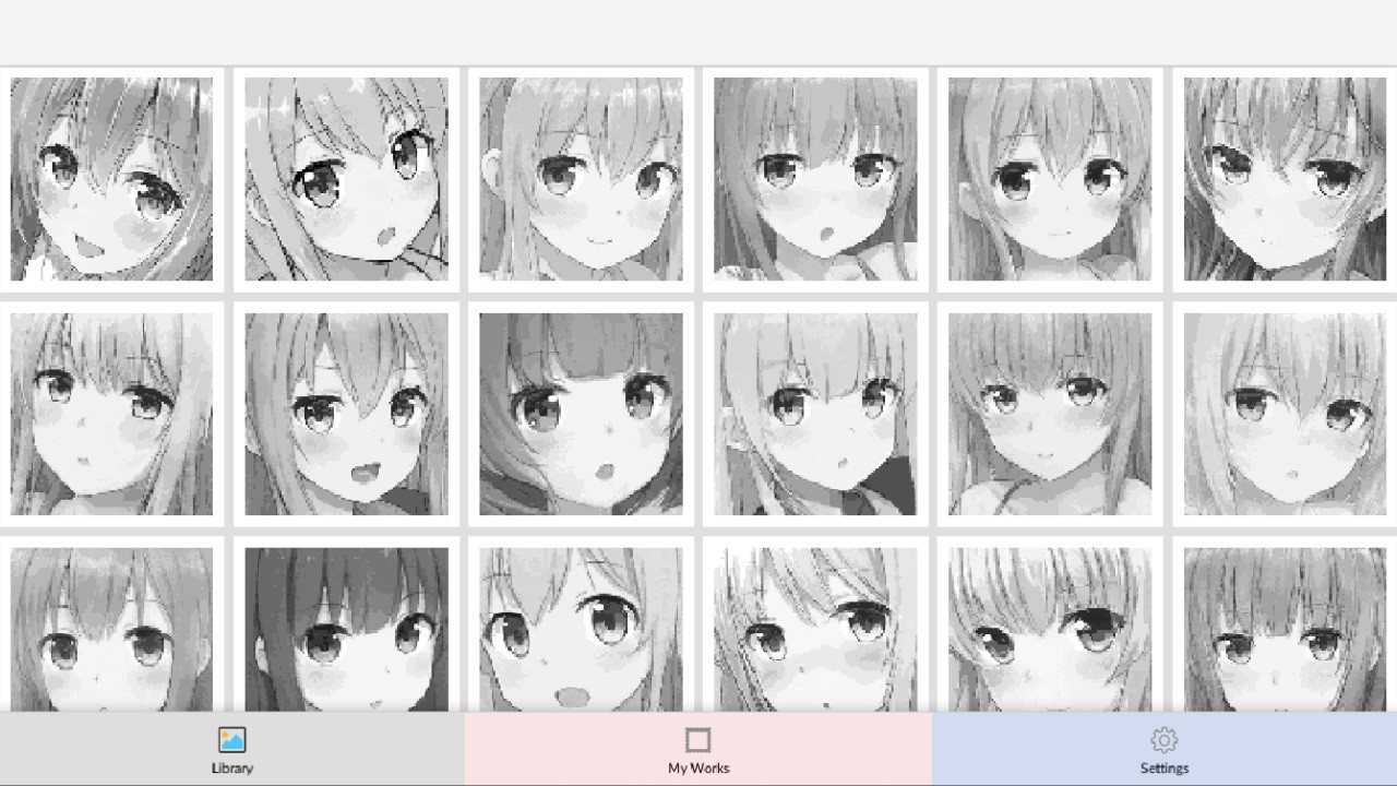 Anime Manga Style Girl - Color By Number Pixel Art Coloring | Deku Deals