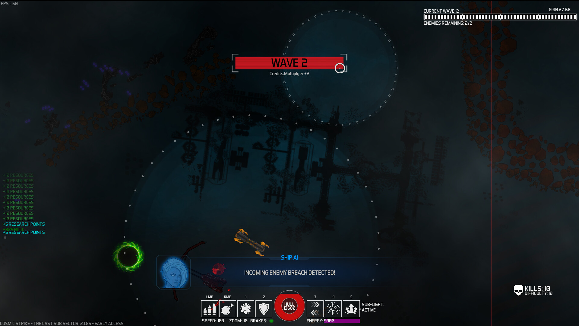 Save 60% on COSMIC STRIKE - The last Sub Sector on Steam