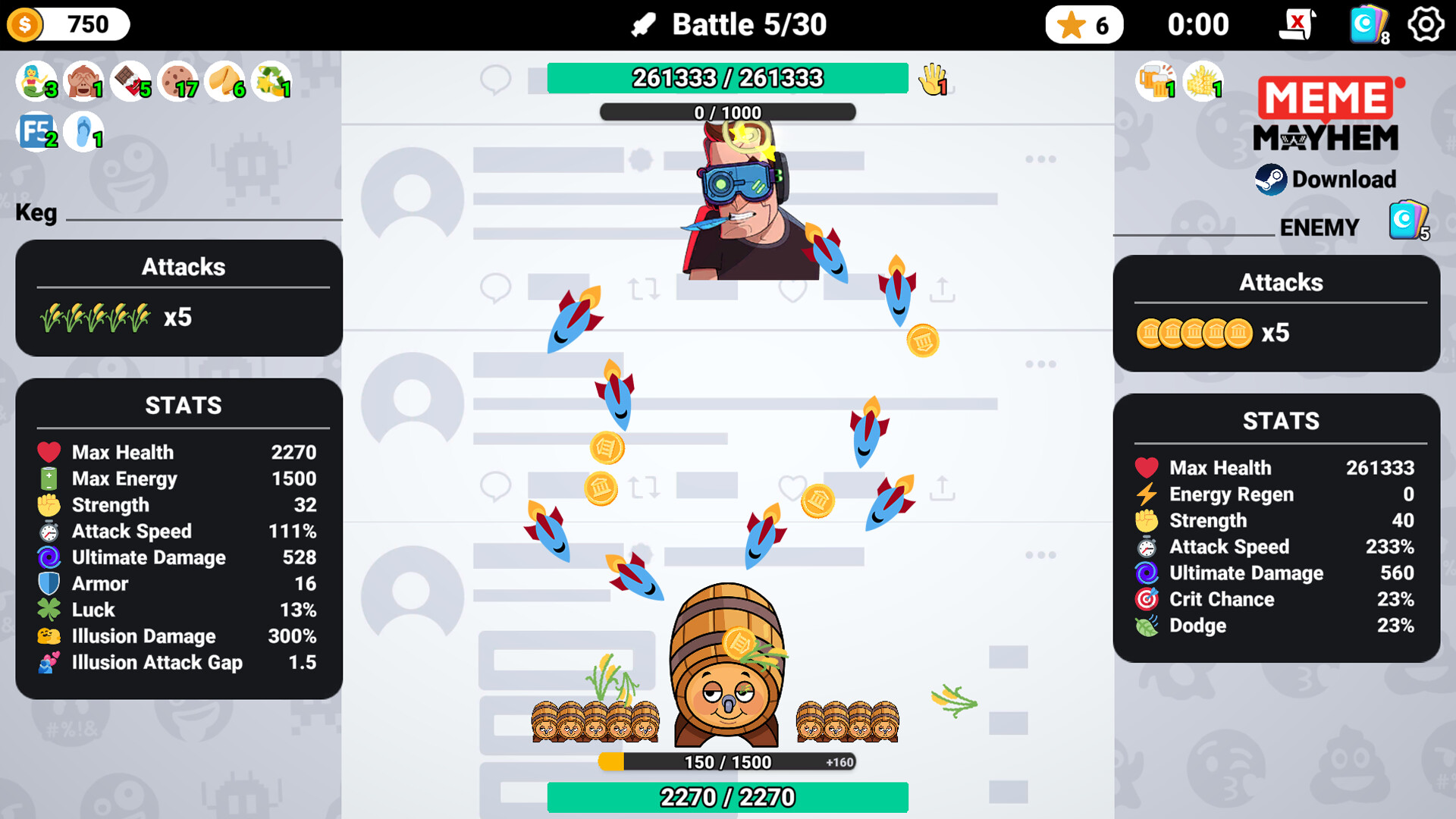 Meme Mayhem on Steam