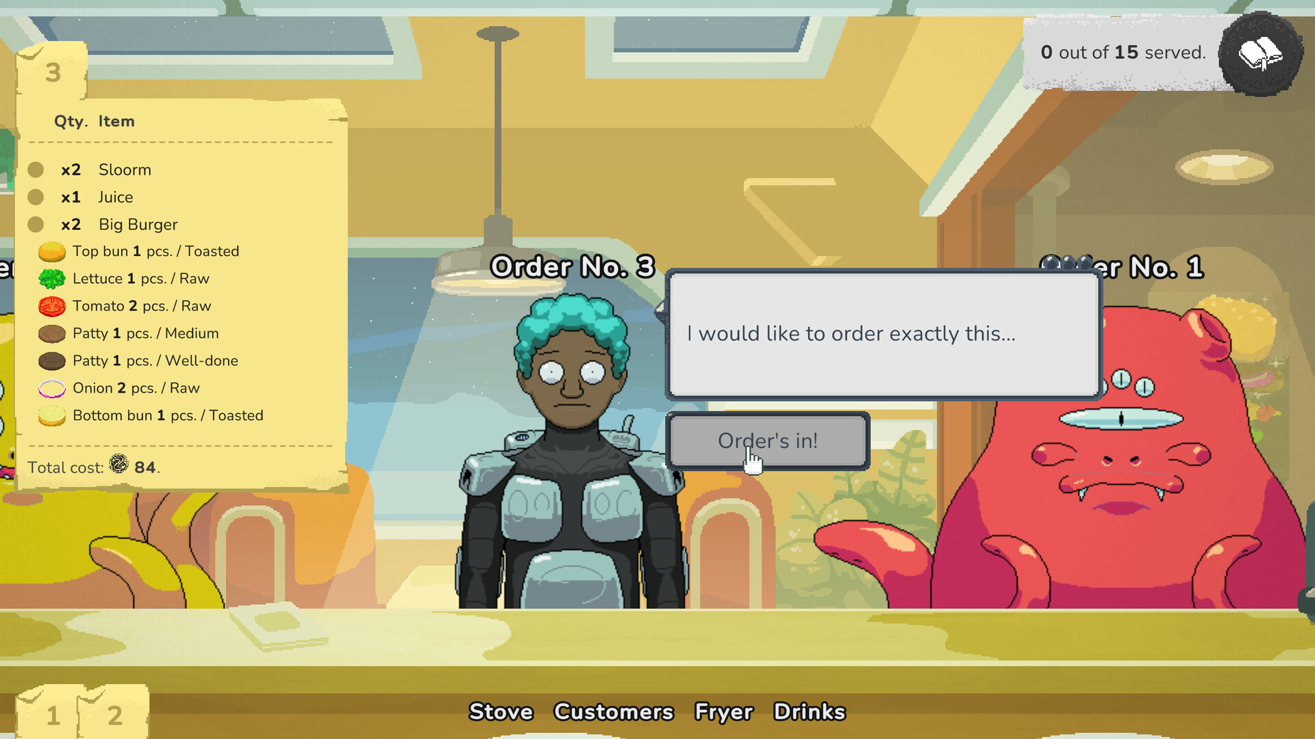 Galaxy Burger on Steam