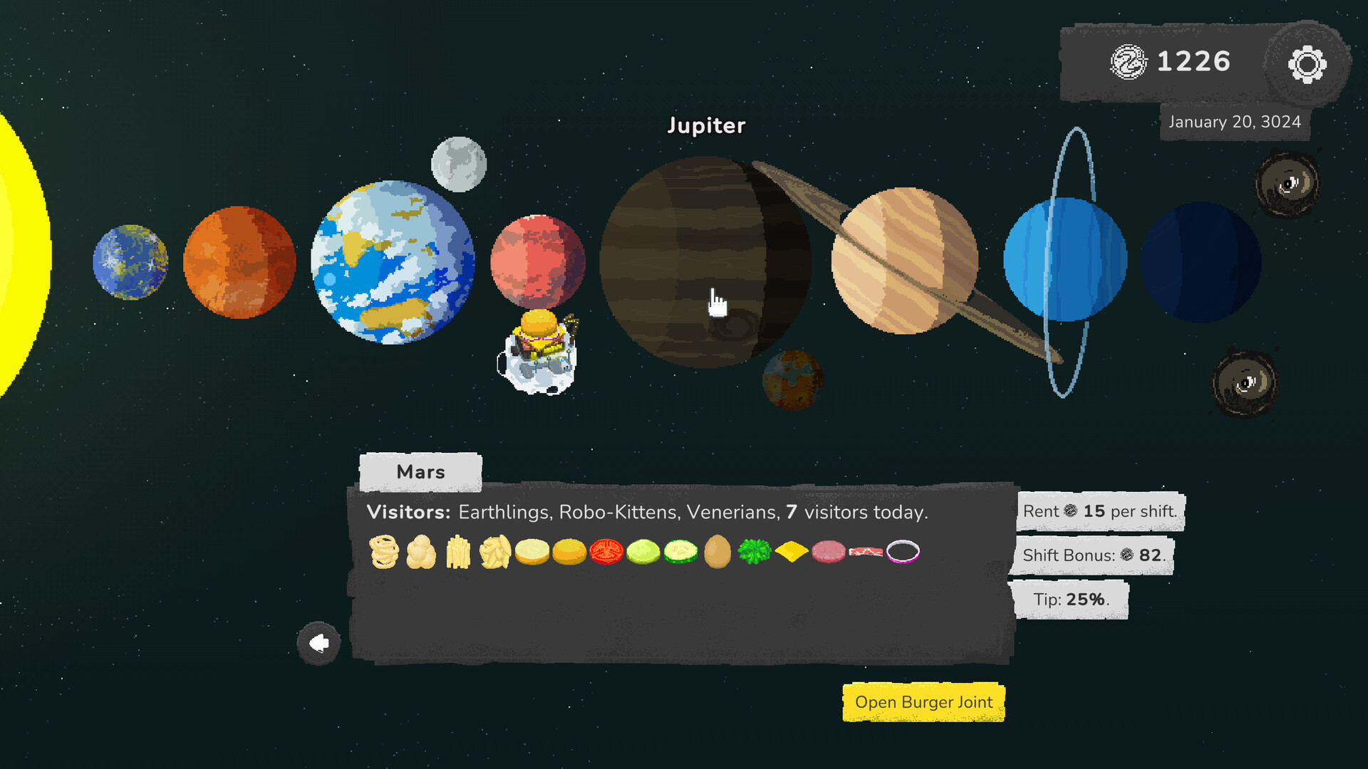 Galaxy Burger on Steam