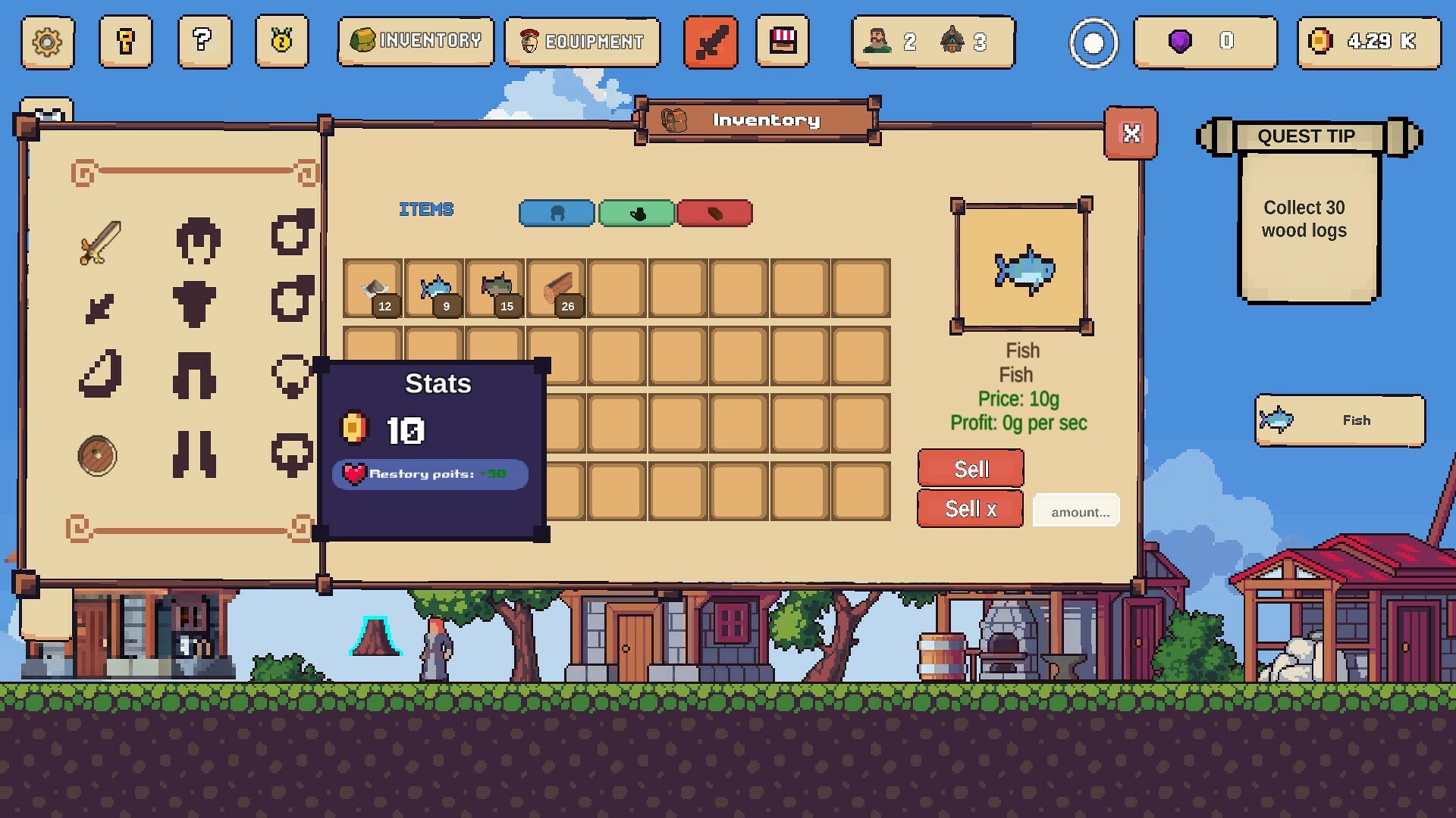 Incremental Town RPG on Steam