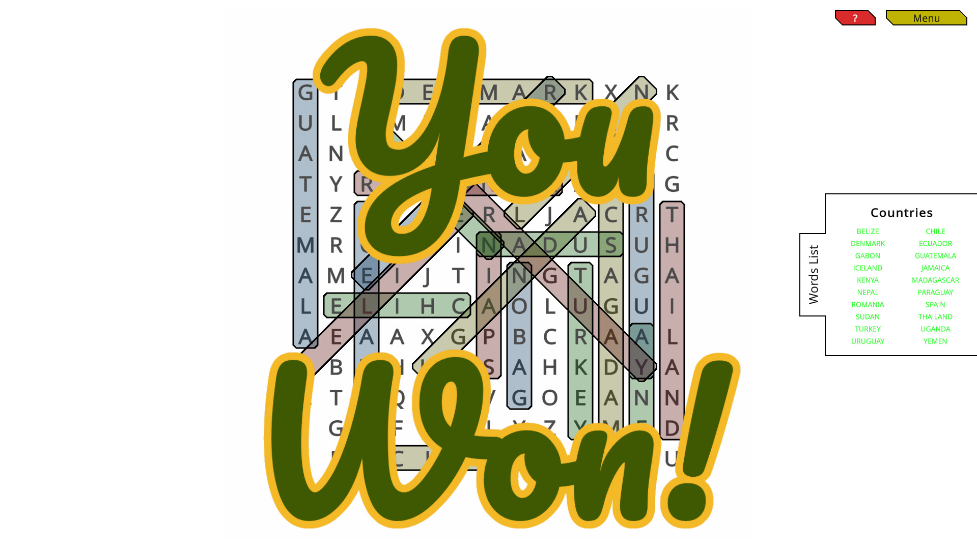 Woohoo! - Game "WordSearch" on Steam