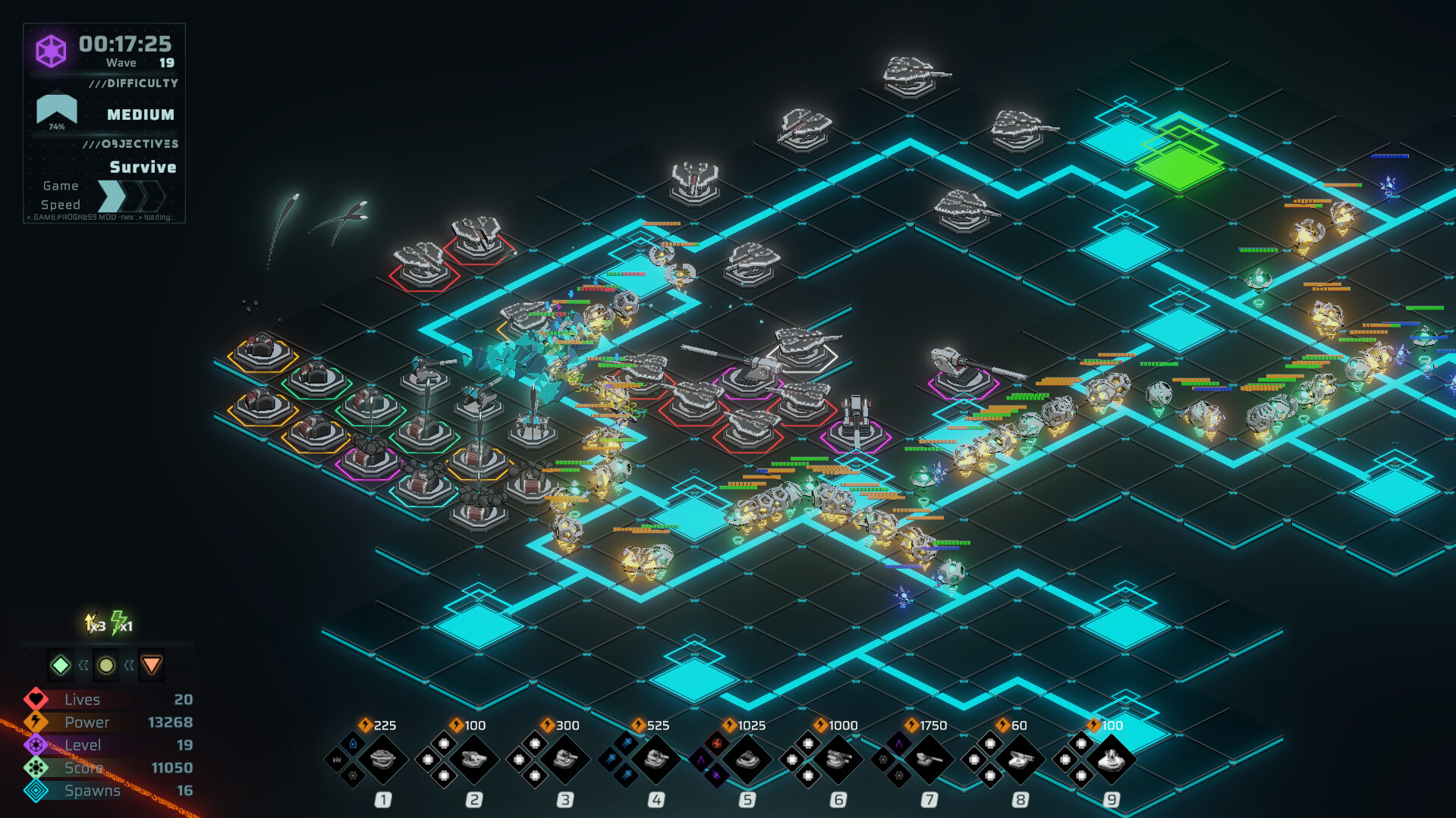 Neon Grid Defenders Demo on Steam