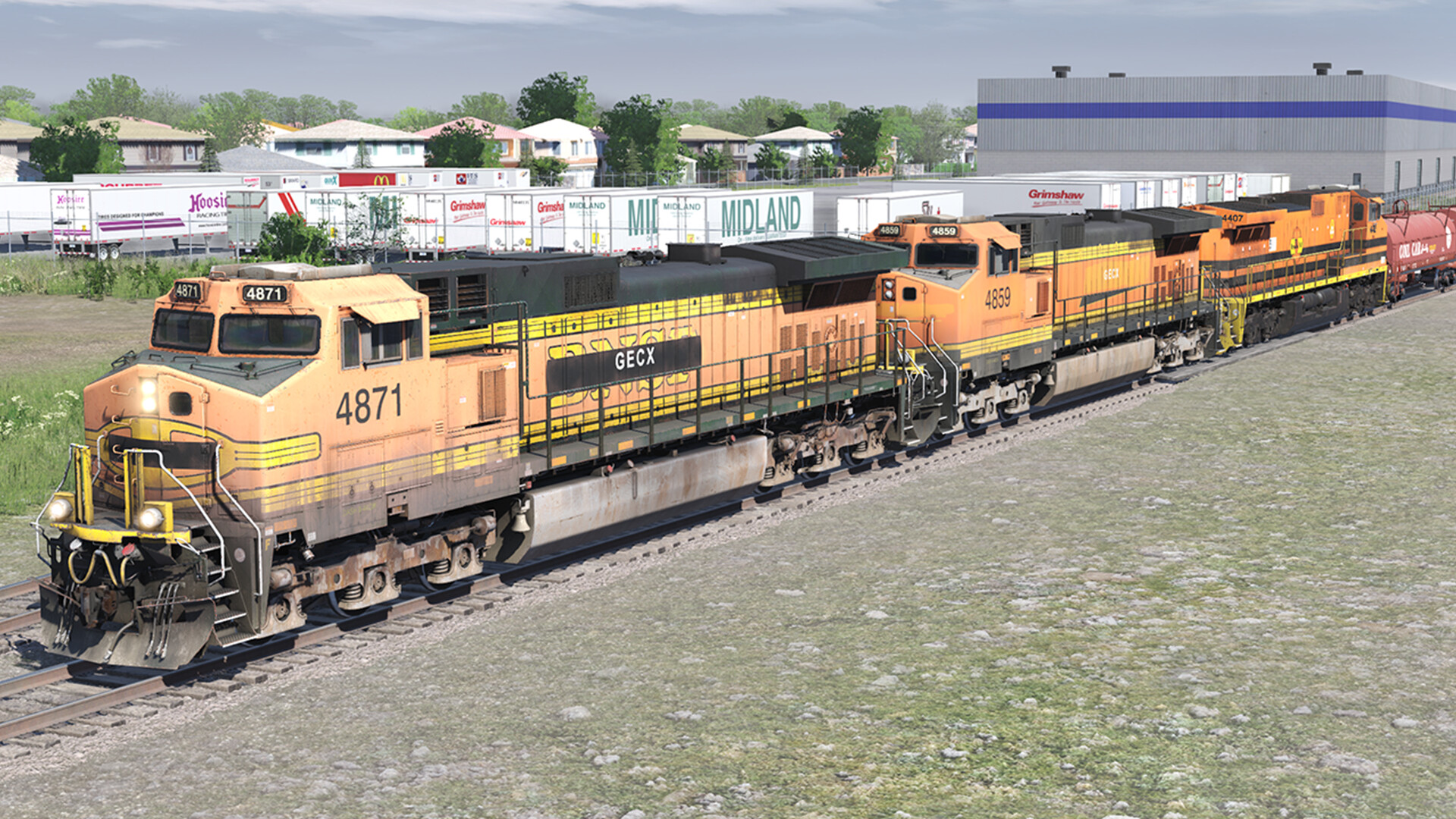 Trainz Plus DLC - GECX C44-9W EX-BNSF 4772-4877 | Steambase
