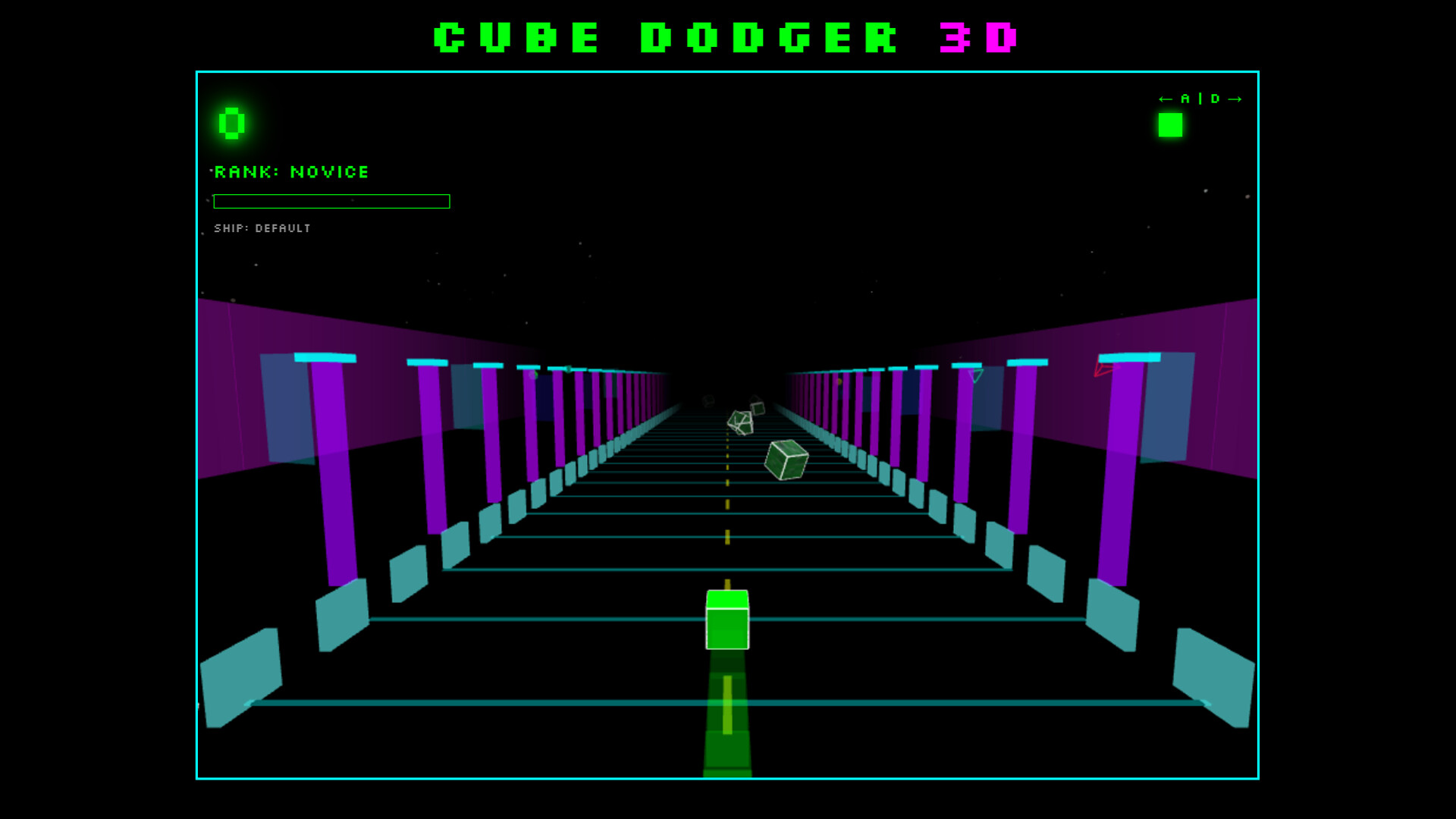 Cube Dodger 3D – Cyan Ice Road | Steambase